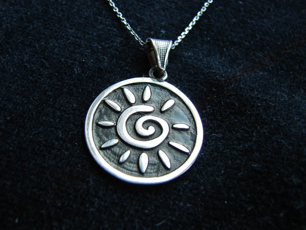 Pendant Sun and Wheel of Eternity 925 Sterling Silver - SunnyArmenia