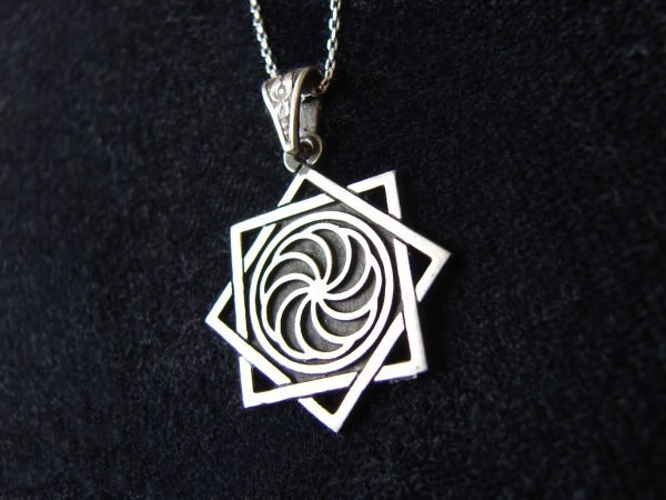 Pendant Sun and Wheel of Eternity 925 Sterling Silver - SunnyArmenia
