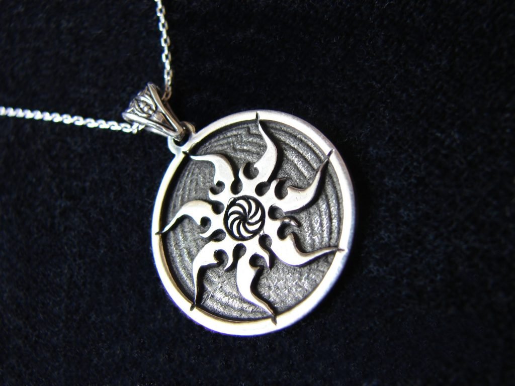 Pendant Sun and Wheel of Eternity 925 Sterling Silver - SunnyArmenia