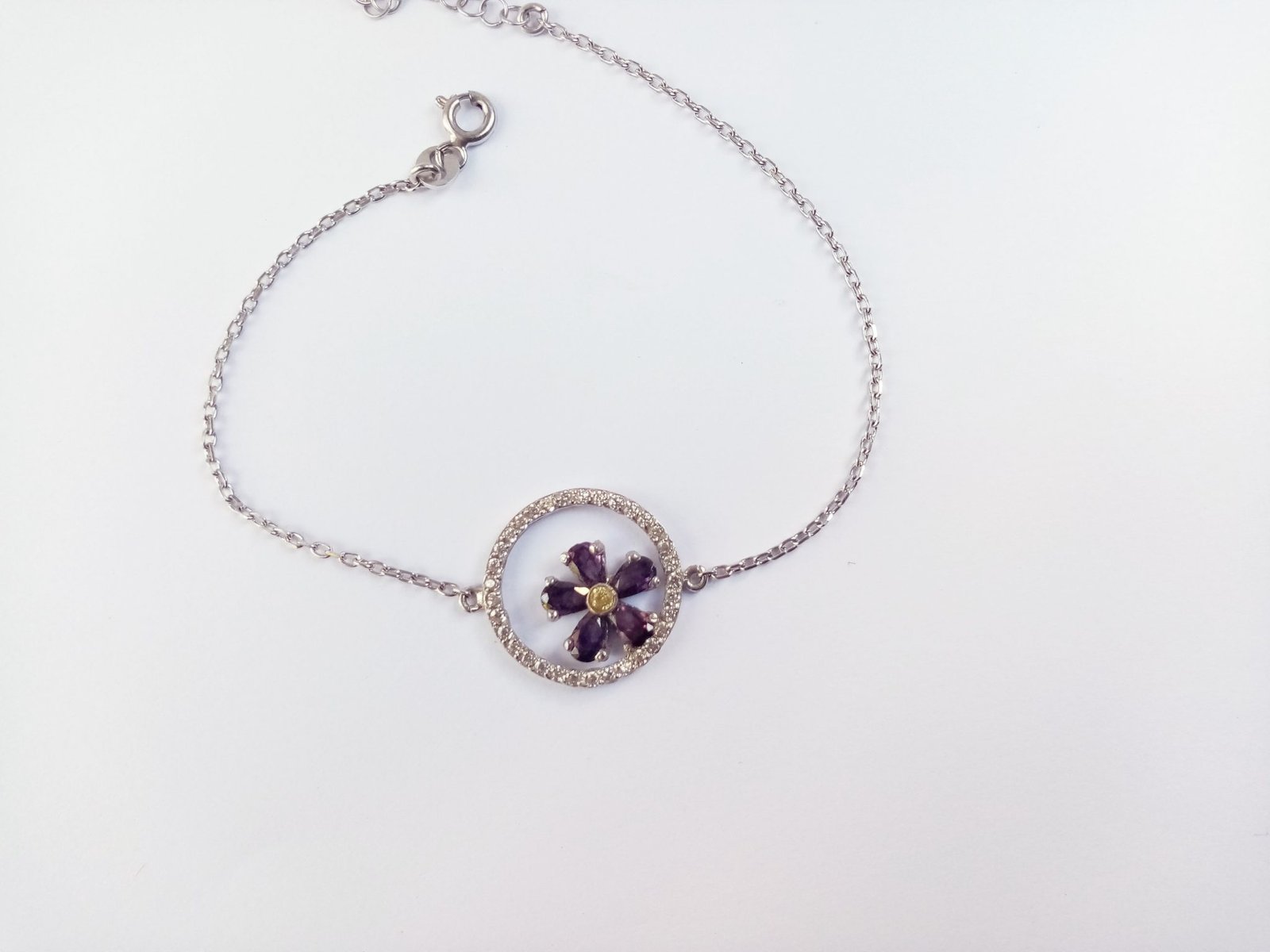 Forget me Not Flower Bracelet Silver 925, Anmoruk - SunnyArmenia