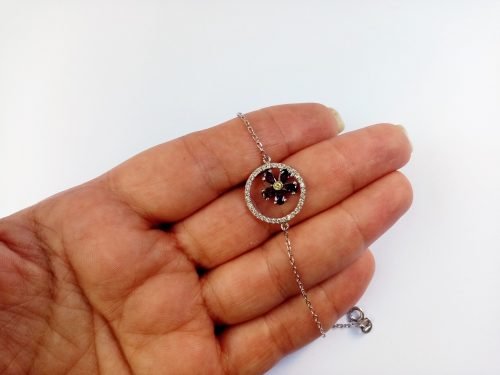 Forget me Not Flower Bracelet Silver 925, Anmoruk - SunnyArmenia