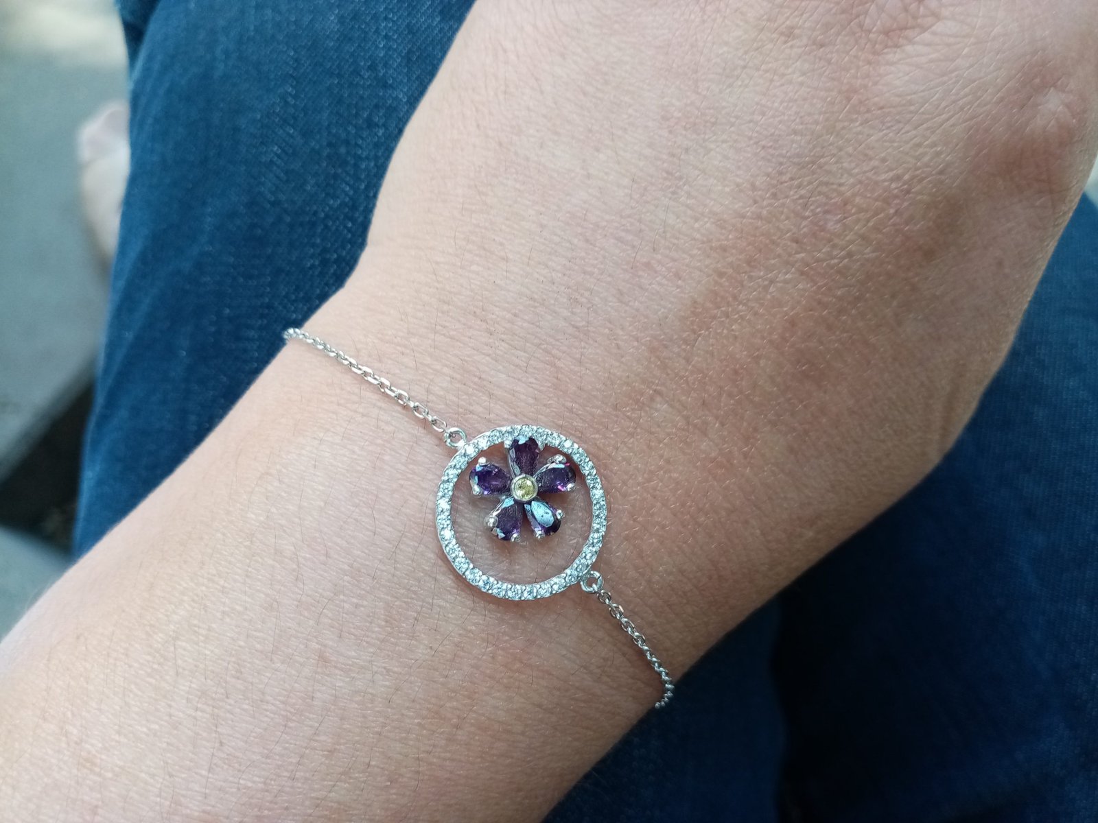 Forget me Not Flower Bracelet Silver 925, Anmoruk - SunnyArmenia